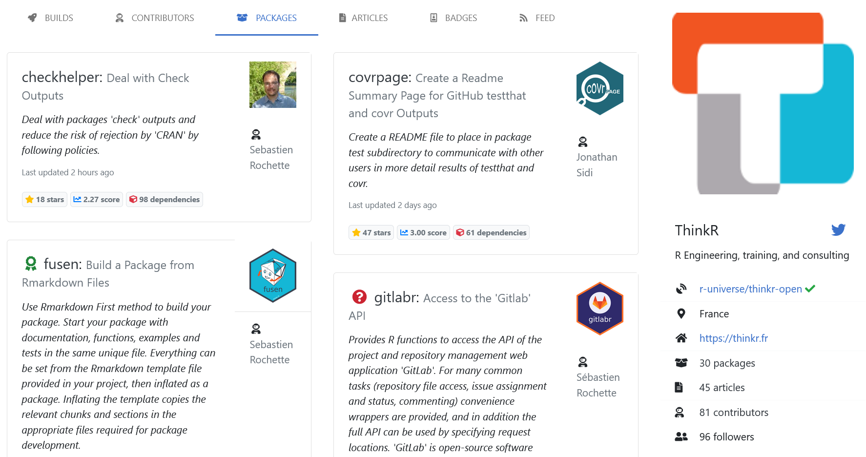 rOpenSci | Meeting the Stars of the R-universe: ThinkR's Approach to Contributing to a Growing ...